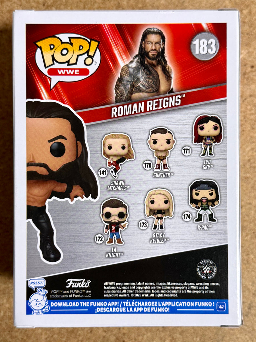 Funko Pop! WWE Roman Reigns (Superman Punch) #183 Wrestler Tribal Chie ...