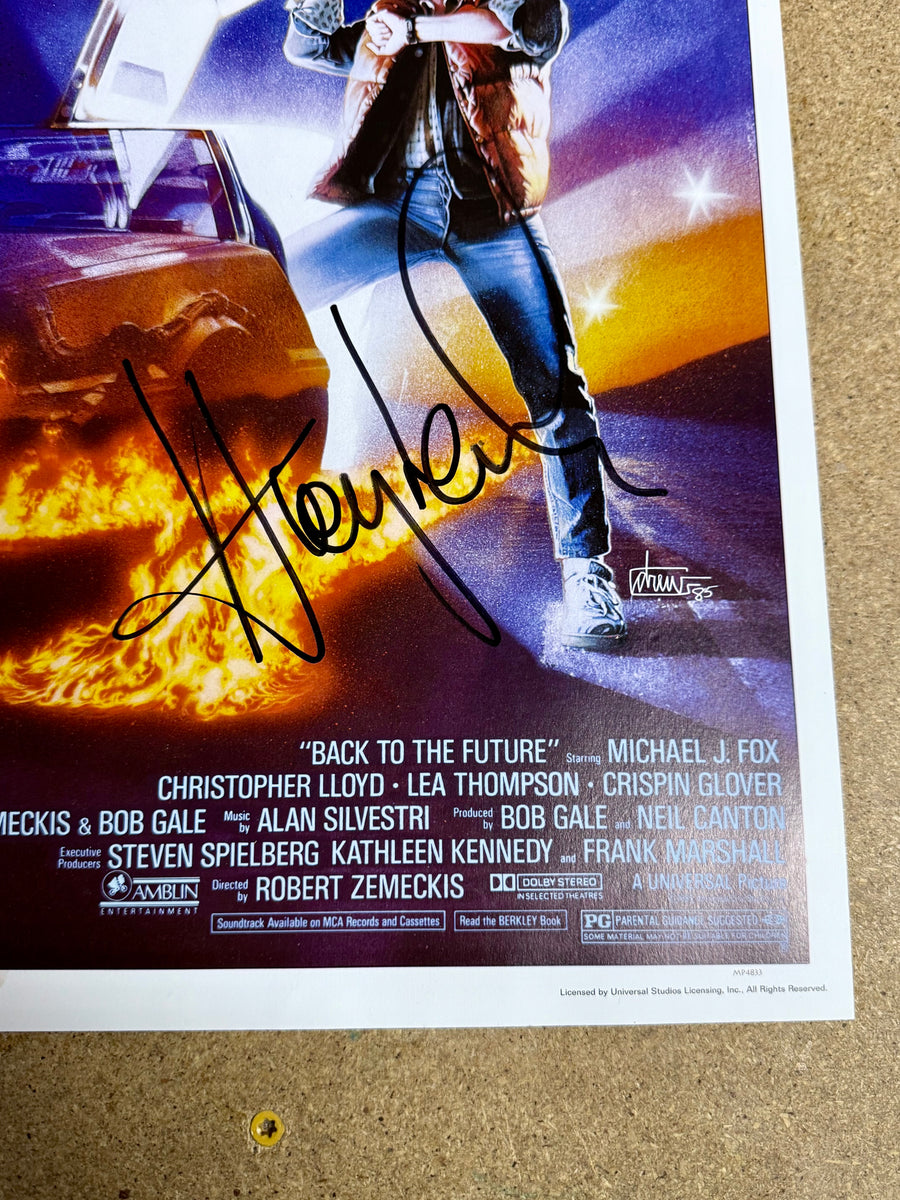 Huey Lewis And The News Signed Back To The Future 12X18 Mini Poster Wi ...