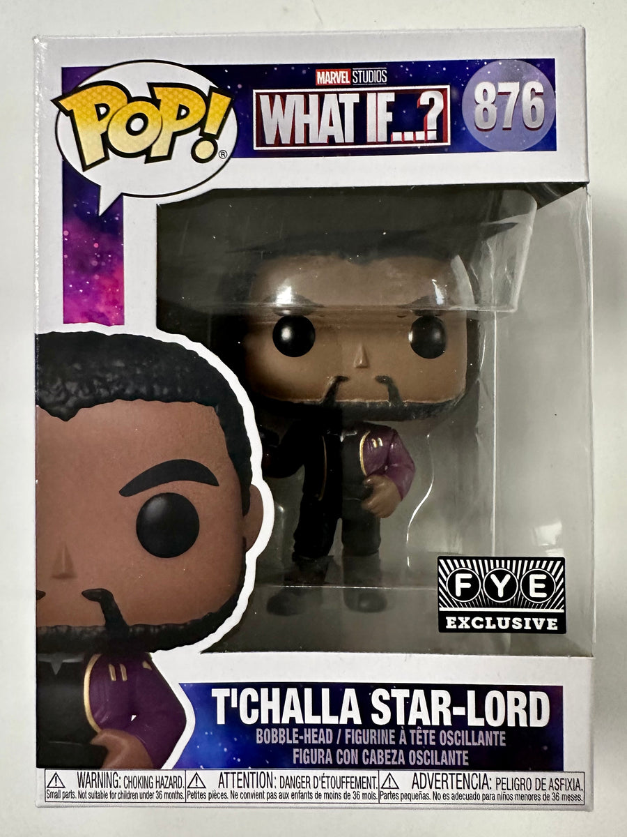 Funko Pop! Marvel T’Challa Star-Lord (Unmasked) #876 What If? 2021 FYE ...